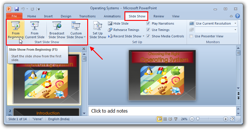 Welcome BCA Different Types Of View In MS Power Point