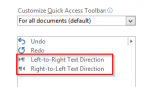 How to write from right to left in Word and Outlook 365?