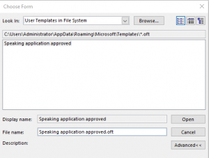Create Outlook email & meetings templates in Office 365 & 2019 ...