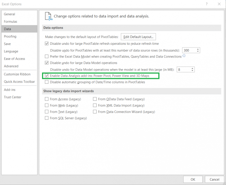 Add And Enable Power Pivot In Excel 365 2019 2016 EasyTweaks