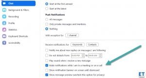 How to turn off Zoom chat notifications and alerts?