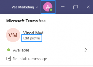 How to change your profile image on Microsoft Teams?