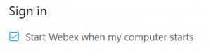 How to turn off Webex autostart on startup? | EasyTweaks.com