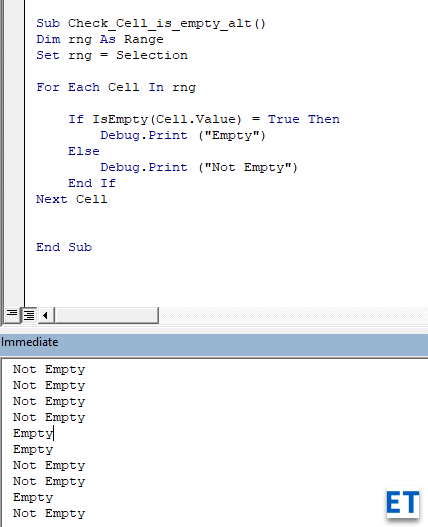 VBA In Excel Check If Cell Is Empty or Multiple Are EasyTweaks