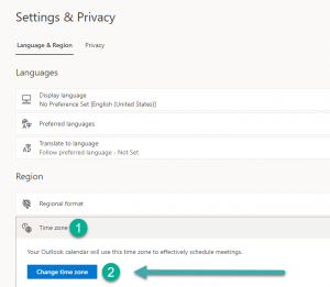 Change the time zone in Microsoft Teams web and desktop.