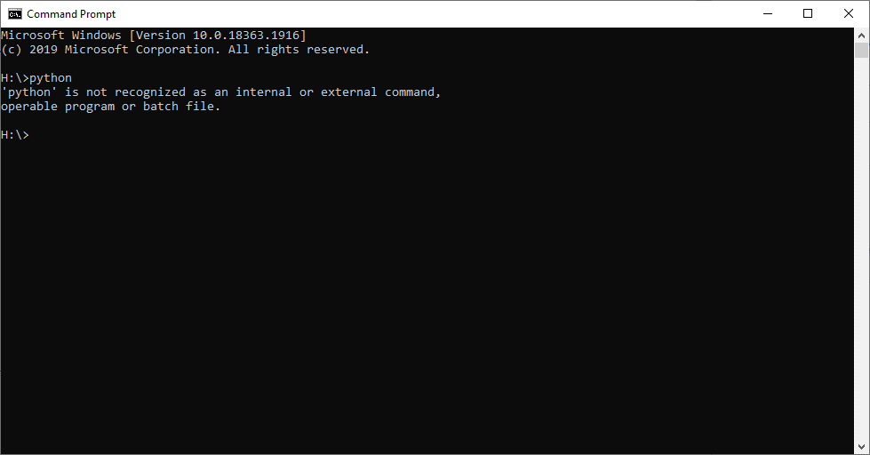Python The Term Is Not Recognized As The Name Of A Cmdlet Function 