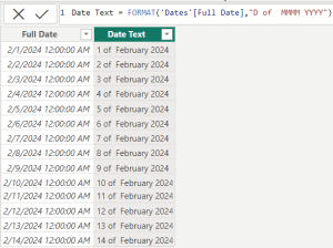 How to convert dates to text values in Power BI?