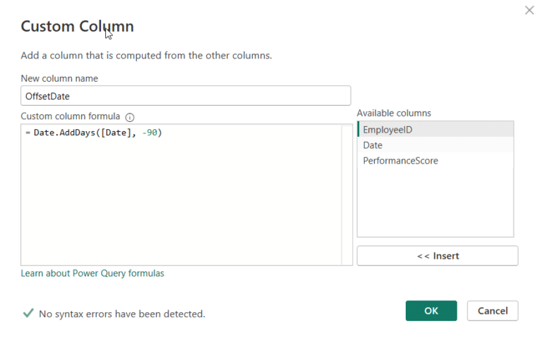 How to Offset Days and Months in Power BI and Power Query