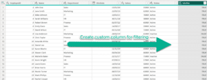 How to filter Power BI columns based on Conditions?