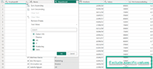 How to remove data from tables in Power BI?