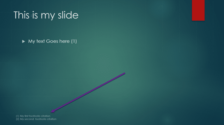 How to Add References and citations to PowerPoint Slides?