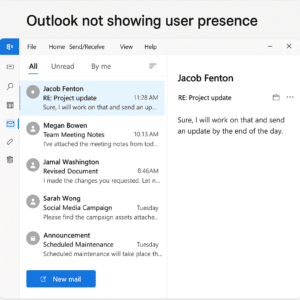 How to make presence unknown in Outlook 365?
