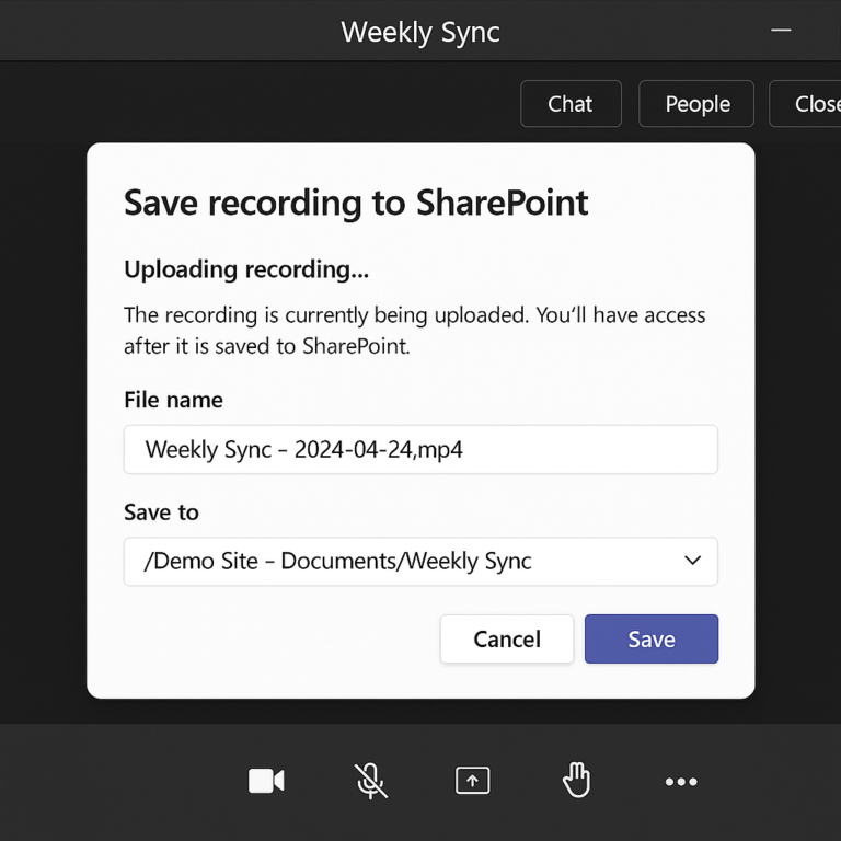Save Teams recording to SharePoint: A complete guide