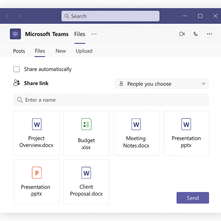 How to effectively share files with Microsoft Teams?
