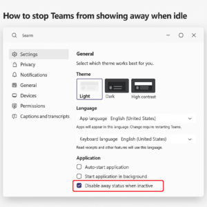 Changing your Microsoft Teams online status effectively