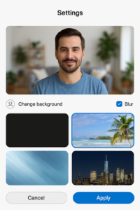 How to change your Webex background in your meetings?