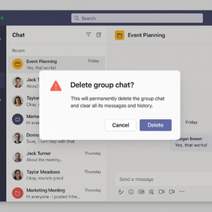 How to delete or recall messages in Microsoft Teams?