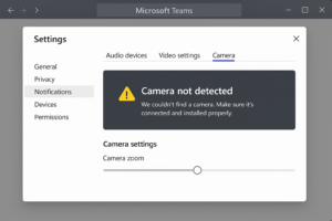 Microsoft Teams not recognizing camera: quick fix guide