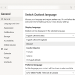 How to change the language on Outlook emails?