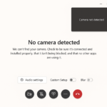 Why isn’t my camera detected in Microsoft Teams meetings?