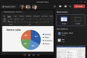 How to share multiple desktop windows in Teams?