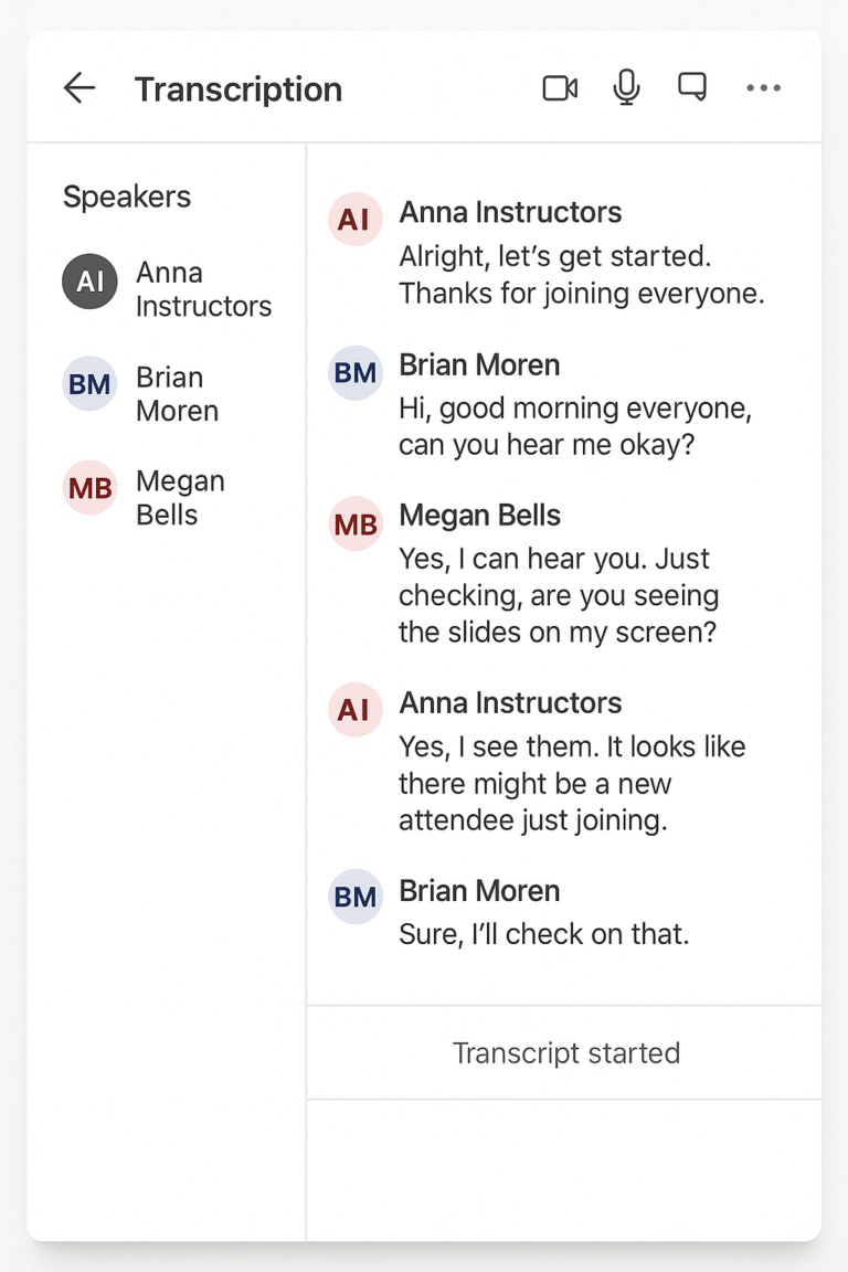 How to transcribe Teams meetings without admin privileges?