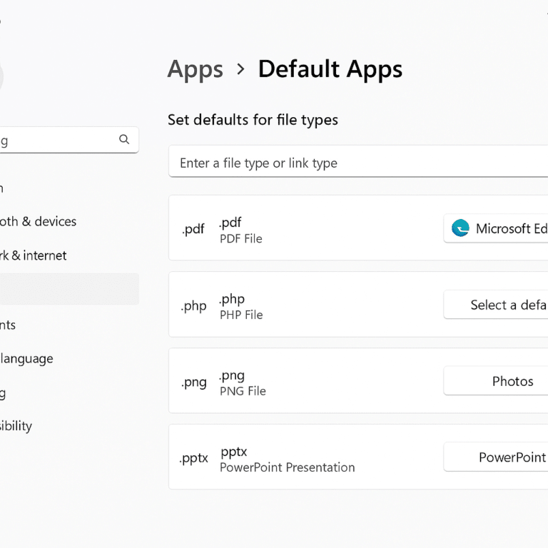 How to change Windows 11 file associations settings?