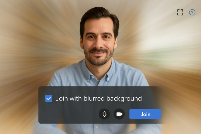 How to change or blur background in Zoom meetings and calls?