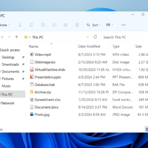 How to find large files in Windows 11 using built-in tools?
