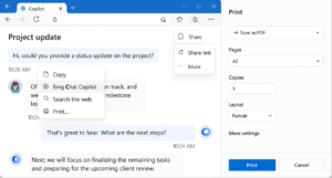How to export Microsoft Copilot chat conversations?