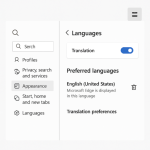 How to use Edge’s built-in automatic translations?