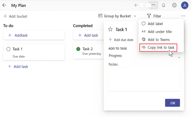 How to export Planner tasks to OneNote for task management?