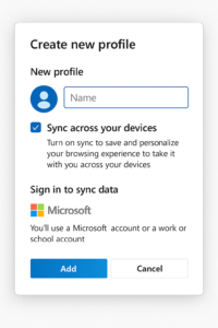 How to set up and switch multiple profiles in Microsoft Edge?