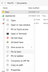 How to pin folders to taskbar in Windows 10 for easy access?