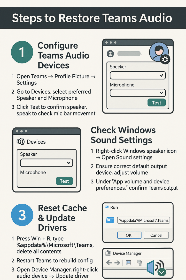 Fix no sound on teams calls and restore audio functionality