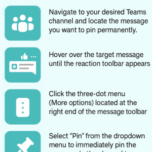 How to pin chat messages in Teams and manage pinned content?