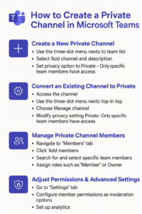 How to create a private channel in Microsoft Teams?