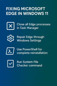 How to solve Microsoft Edge not opening on Windows 11?