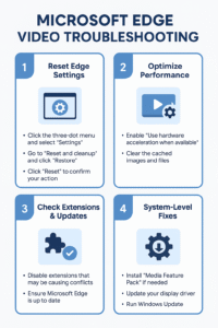 Fix videos not playing in Microsoft Edge: troubleshooting solutions