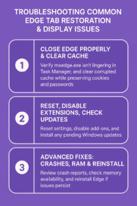 Fix Microsoft Edge tabs not showing: restore multiple tabs