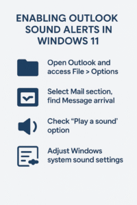 How to enable Outlook sound alerts in Windows 11