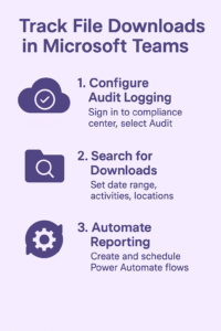 How to track file downloads in Teams with monitoring?