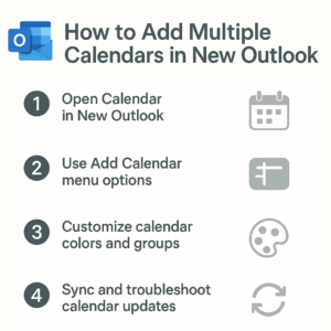 How to Add Multiple Calendars in New Outlook for scheduling?