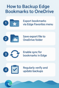 How to backup Edge bookmarks with OneDrive in Windows 10/11 ...