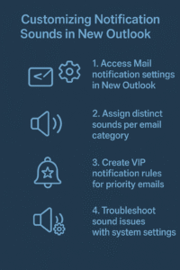 How to change notification sounds on New Outlook in Windows 11?