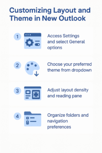 How to change your New Outlook layout and theme?
