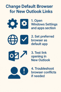 How to Change Default Browser for links in New Outlook?