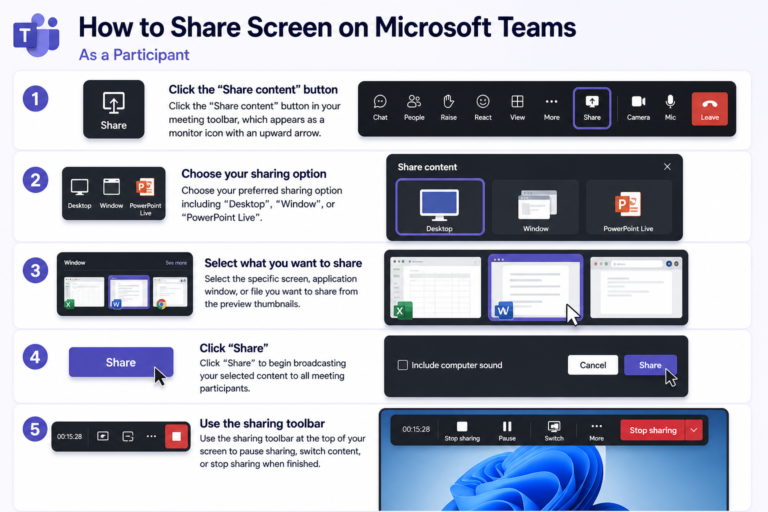 Enable Teams screen sharing controls for participants