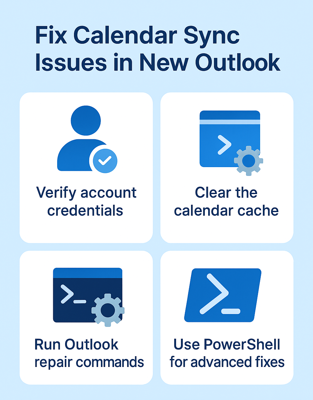 How to fix Calendar Sync Issues in New Outlook?
