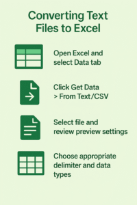 How to convert text file to Excel using Microsoft Office 365?